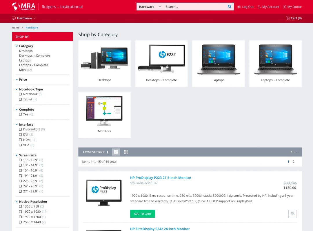Purchasing HP devices - Computer Standards