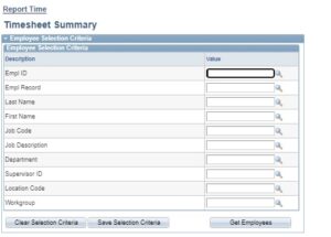 Manual timesheet entry process in PeopleSoft - OIT Human Resources
