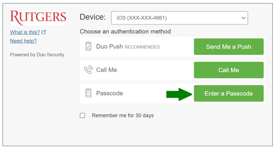 One-Time passcode - Two-step Login