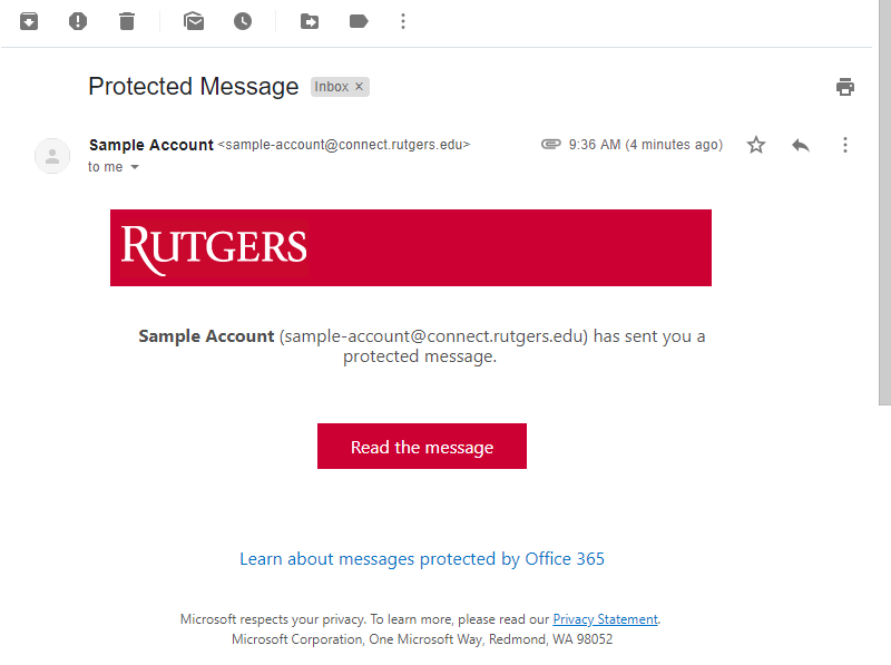 Rutgers Connect features: email protection - Information Technology
